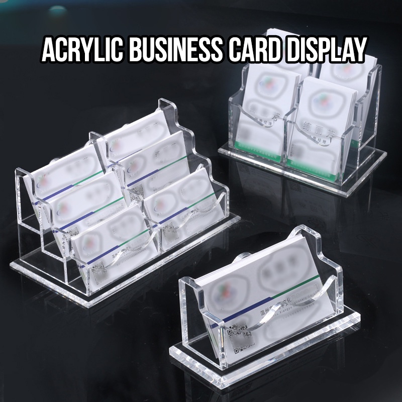 Muiltifunction Acrylic Business Card Display Shelf Name Card Rack ...