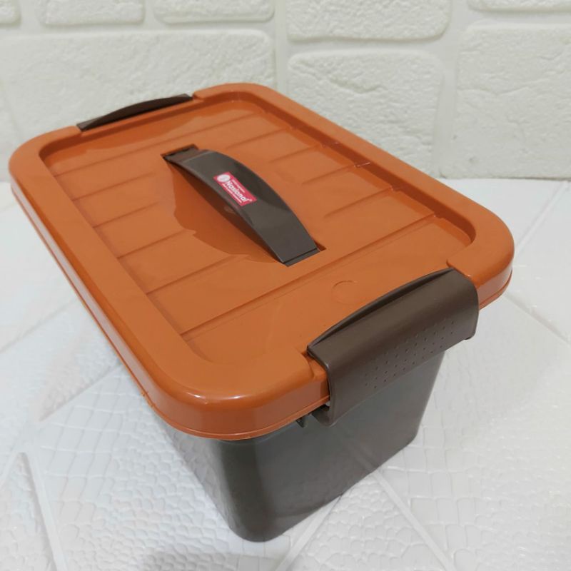 Plastic Container Box Goods Storage Box - 5 Liter Brown (Small ...
