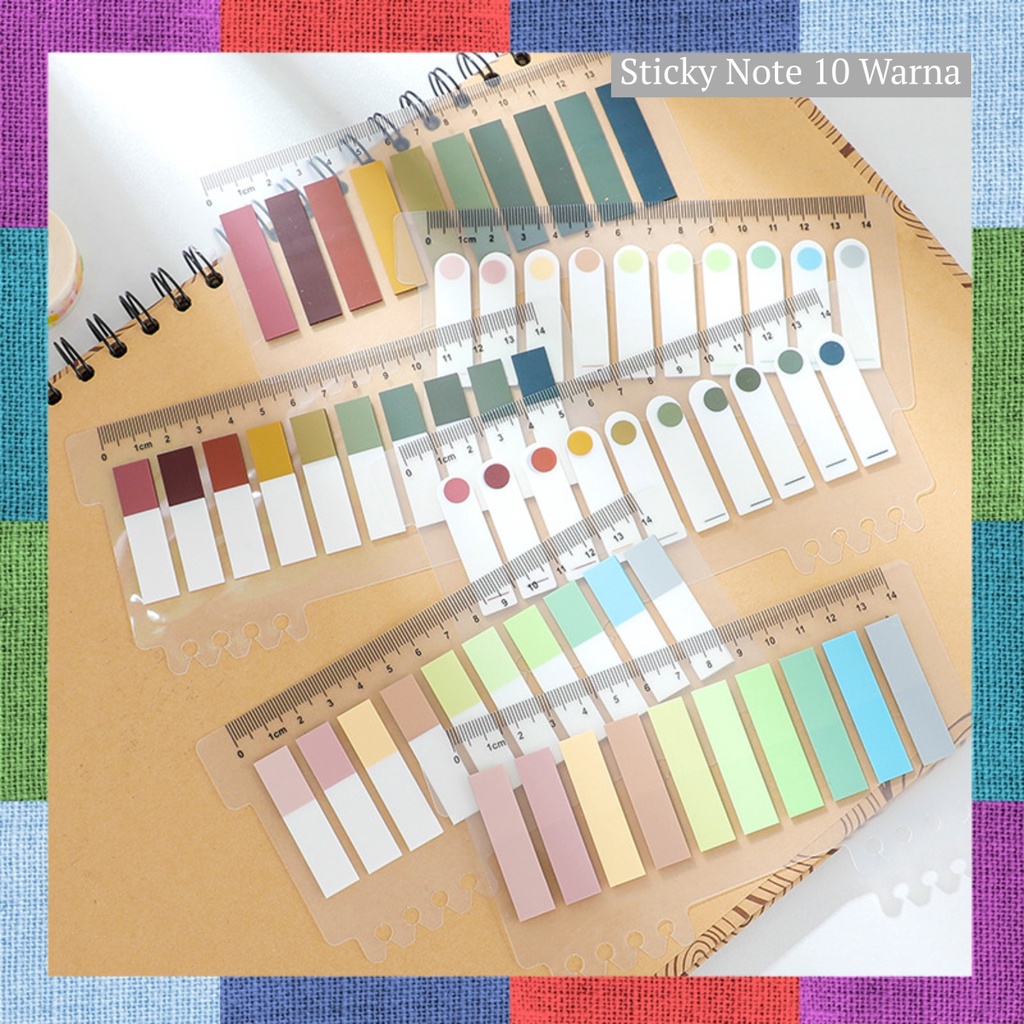 200 Sheets Sticky Note Neon Pastel Macaron Morandi Vintage Color For ...