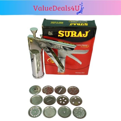 Murukku Maker with 12 Different Types of Jalies SURAJ Kitchen Press ...