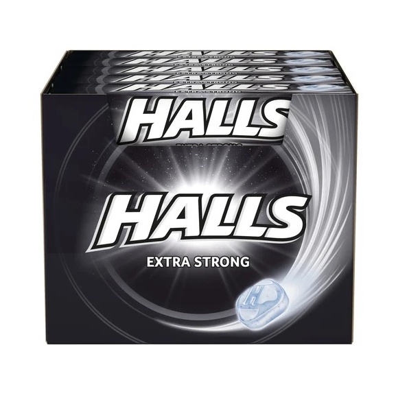Halls Candy__ 34G x20's (Extra Strong | Menthol | Honey Lemon ...