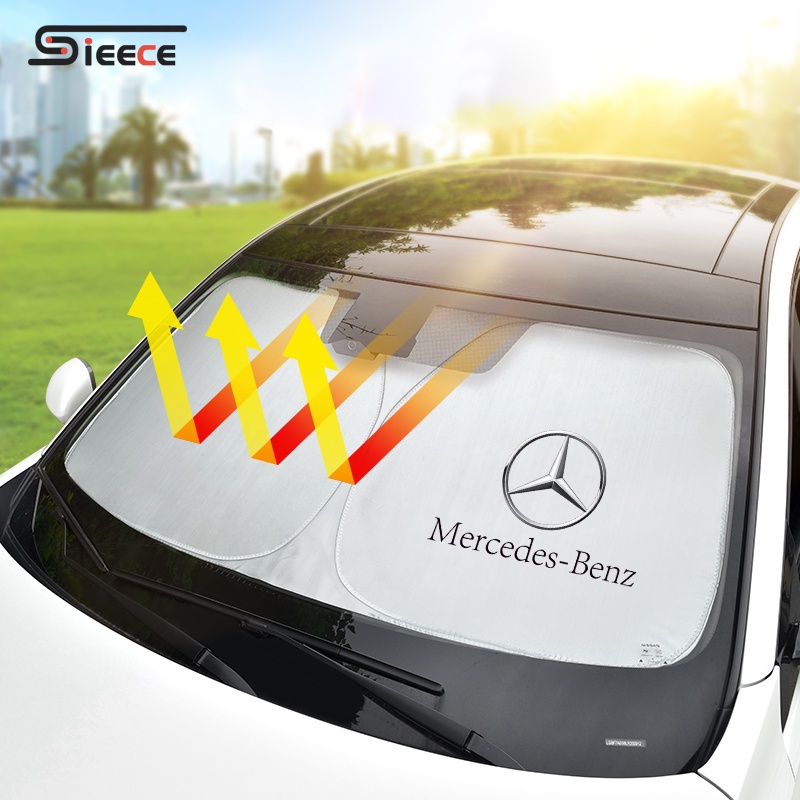 Sieece Car Window Shade Windshield Sun Visor Car Accessories For ...