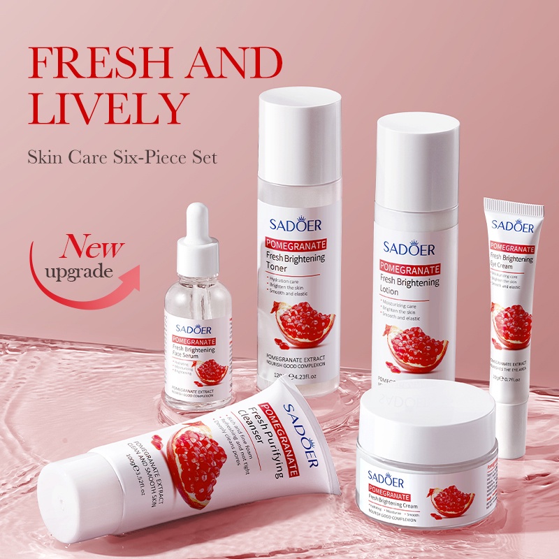 ROREC SADOER 6 IN 1 GIFT Box Pomegranate Fresh Brightening Vitality ...