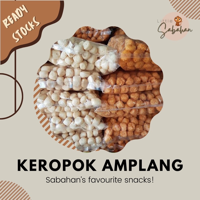 Keropok Amplang Sabah IKAN SOTONG UDANG (200g, 500g, 1kg) | Shopee Malaysia