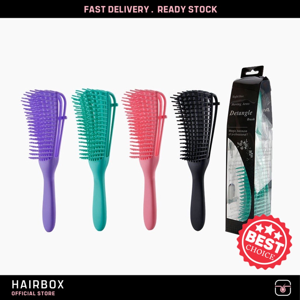 PROFESSIONAL Octopus Multifunctional Detangle Rib Comb (HB) | Shopee ...