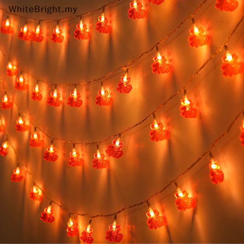 ## 2024 CNY Decor ## 3 Meter 20 Lights Red Chinese Knot Lantern Spring ...