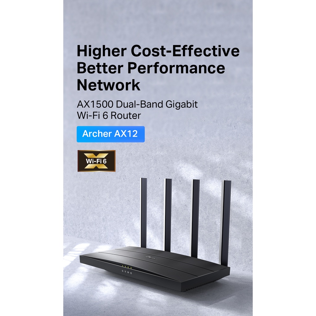 TP-Link Archer AX12 AX1500 Dual Band Gigabit Wireless WiFi 6 Router For ...