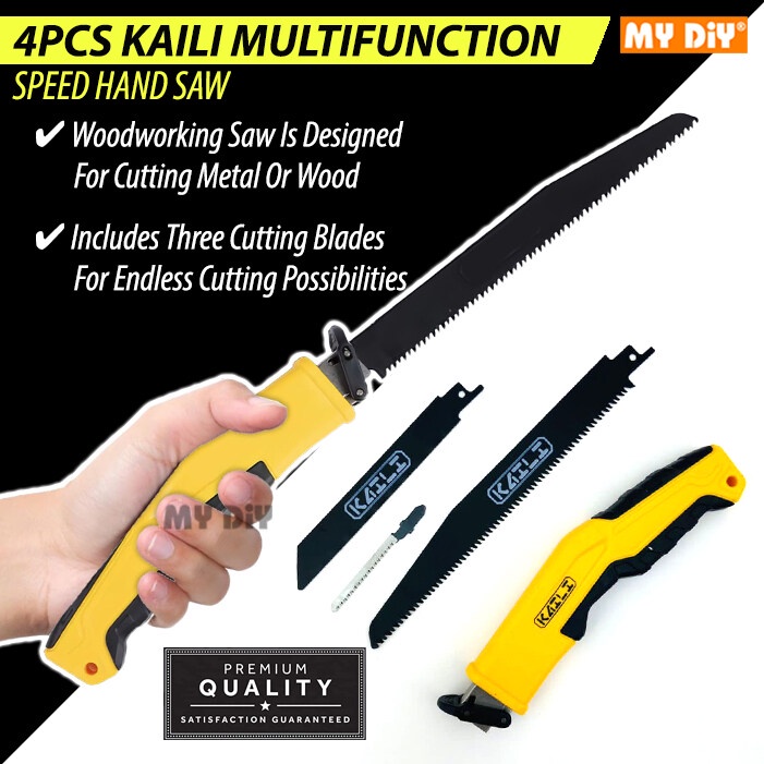 MYDIYHOMEDEPOT - 4PCS KAILI MULTIFUNCTION SPEED HAND SAW PORTABLE AND ...