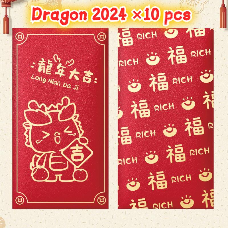 Angpao 2024 Red Packet Dragon Year Cny Chinese New Year Angpow ...