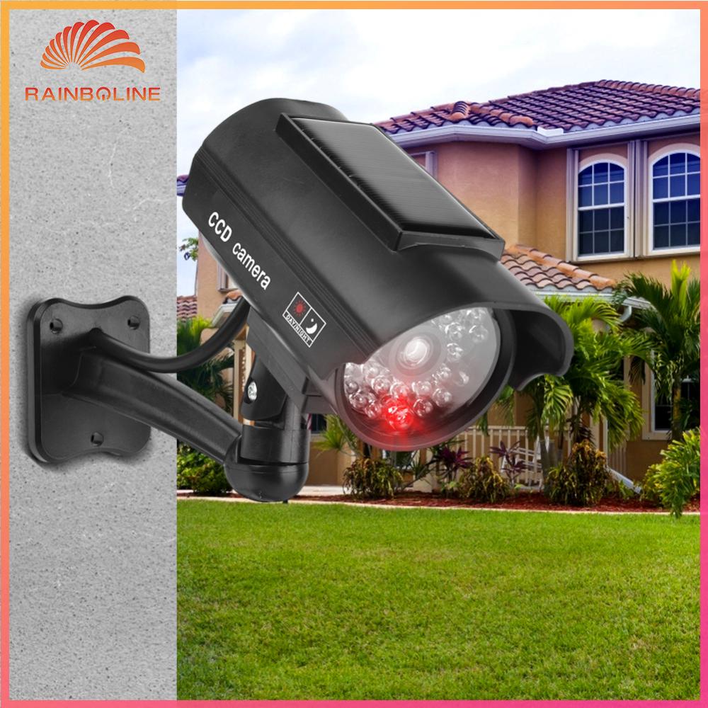 Rain Fake Camera Outdoor Security CCTV Solar Power Waterproof Home ...