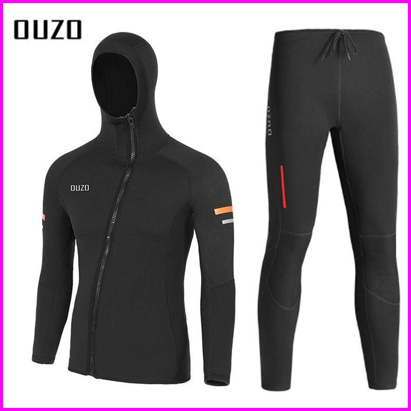Ready Stock OUZO 1.5mm Hooded Diving Top Diving Trousers Men's Long ...