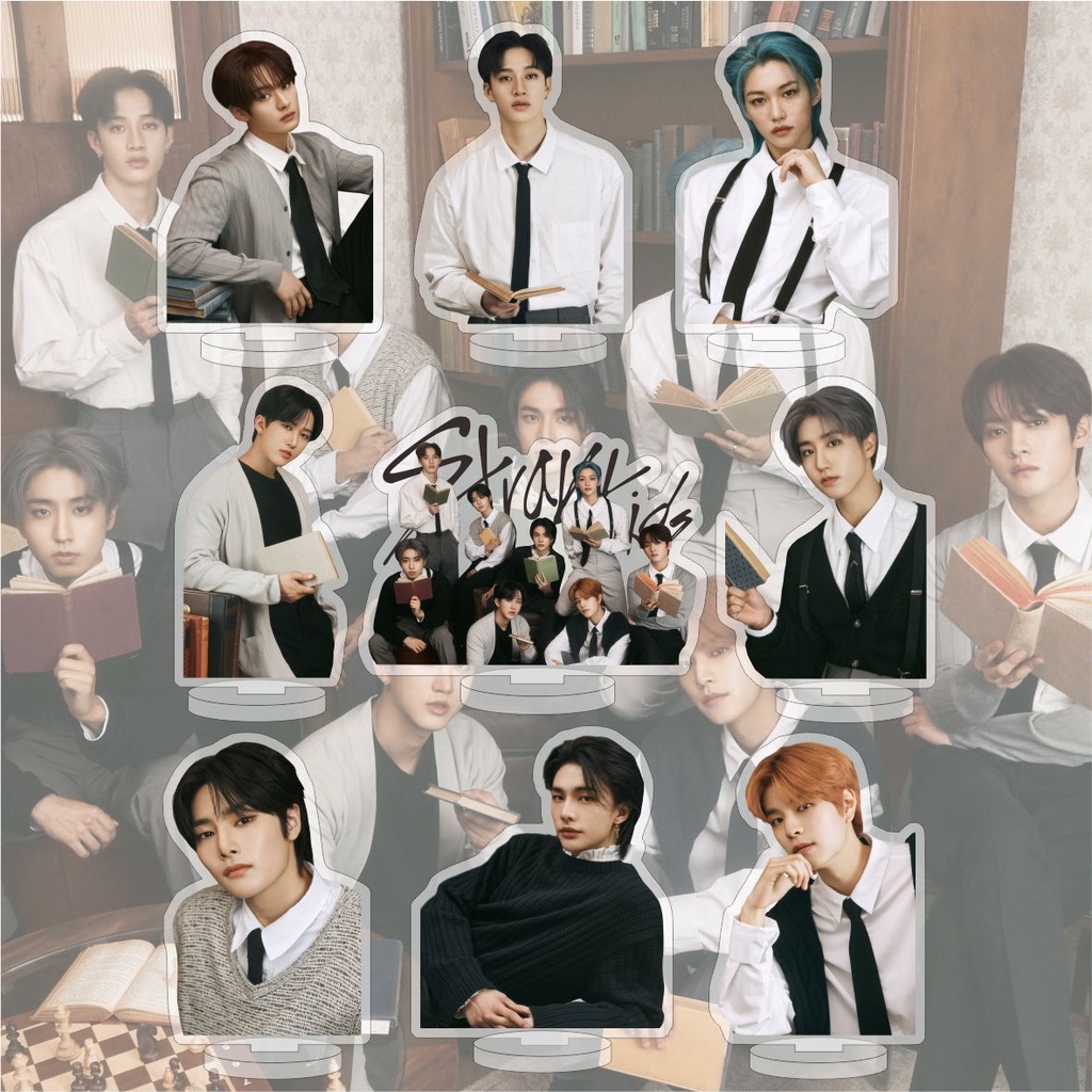 Kpop Stray Kids Acrylic Double Sided Stand Up Tabletop Display SKZ ...