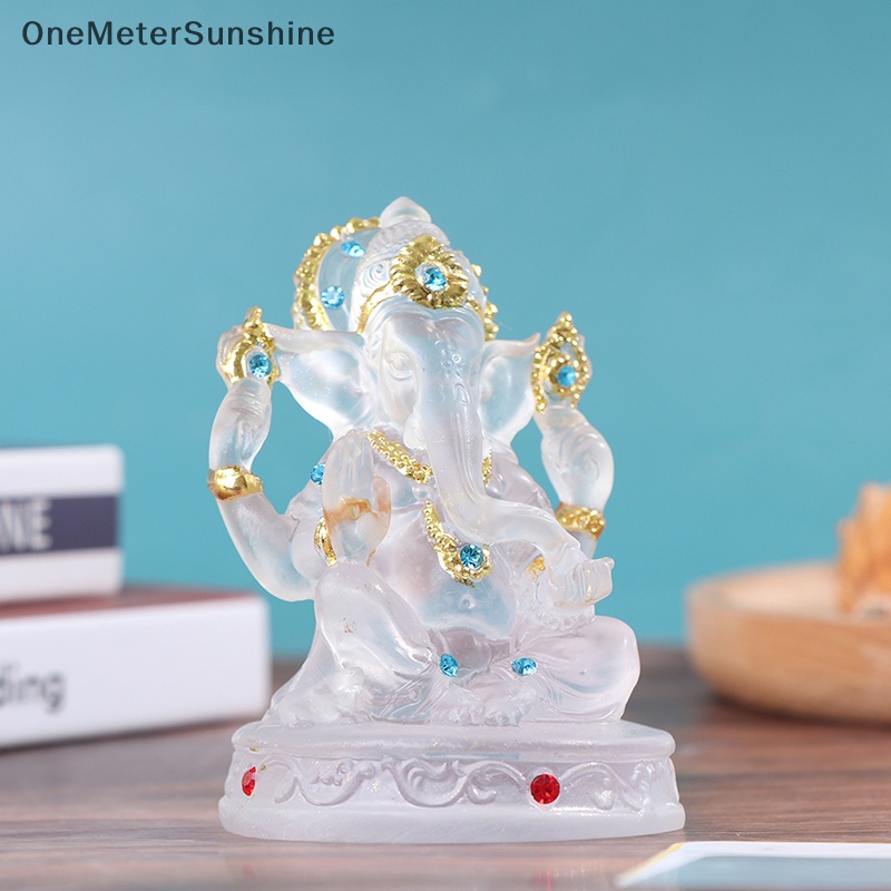 OMS Ganesh Hindu Elephant God of Success Statue Resin Transparent ...