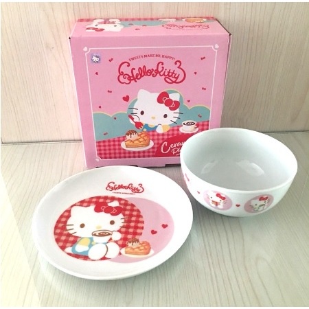 Limited Edition Hello Kitty Ceramic Plate & Bowl Set by Unilever (NOT ...