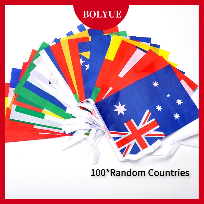100 Countries String Flag Banner/Flags of the World | Shopee Malaysia