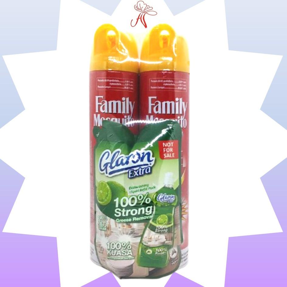 Family Mosquito Spray Aerosol 530ML Twinpack (Premium) | Shopee Malaysia