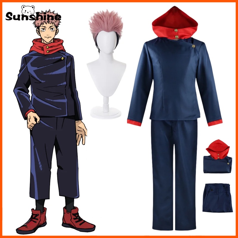 Anime Itadori Yuji Cosplay Jujutsu Kaisen Cosplay Costume Uniform Pants ...