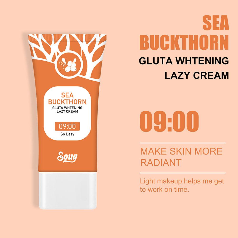 Soug Lazy Cream 30g Sea Buckthorn Glutamate Whitening Cream Lazy Facial ...