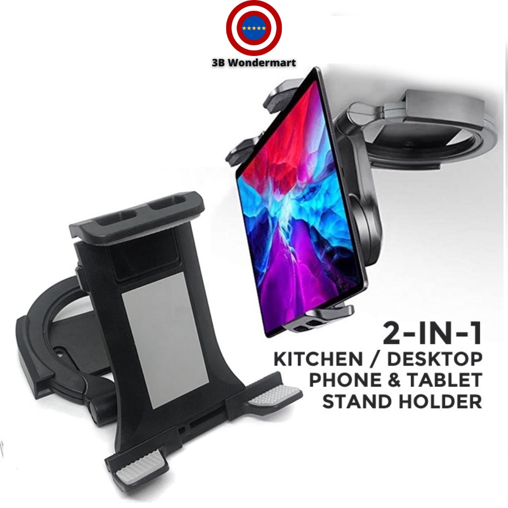 L-318 2 in 1 Kitchen Mount Stand Desktop Phone Stand Wall Desk Kitchen ...
