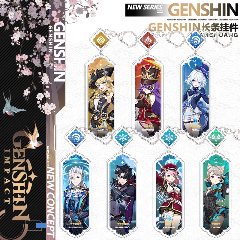 Genshin Impact Raiden Shogun Tartaglia Furina Neuvillette Zhongli ...