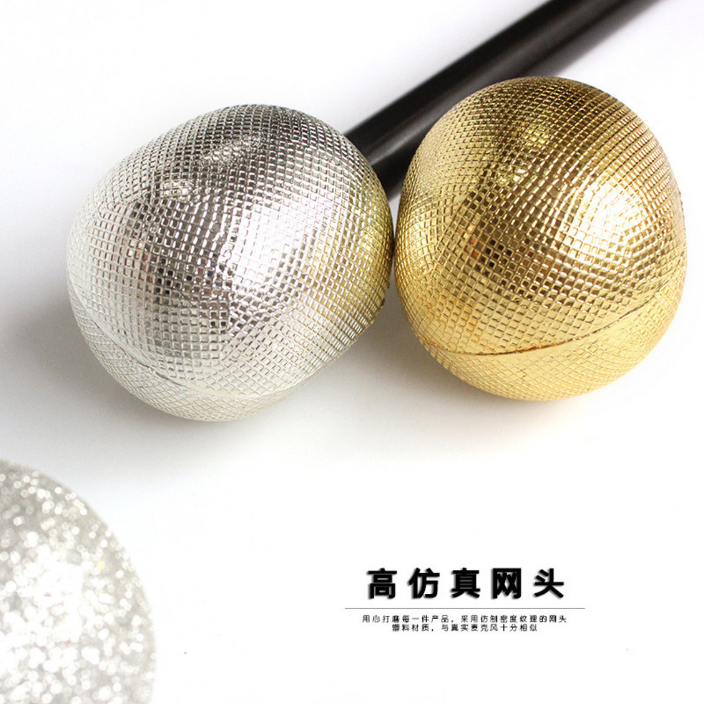 Halloween Decoration Microphone Singing Props Fake Microphone Dance Bar ...