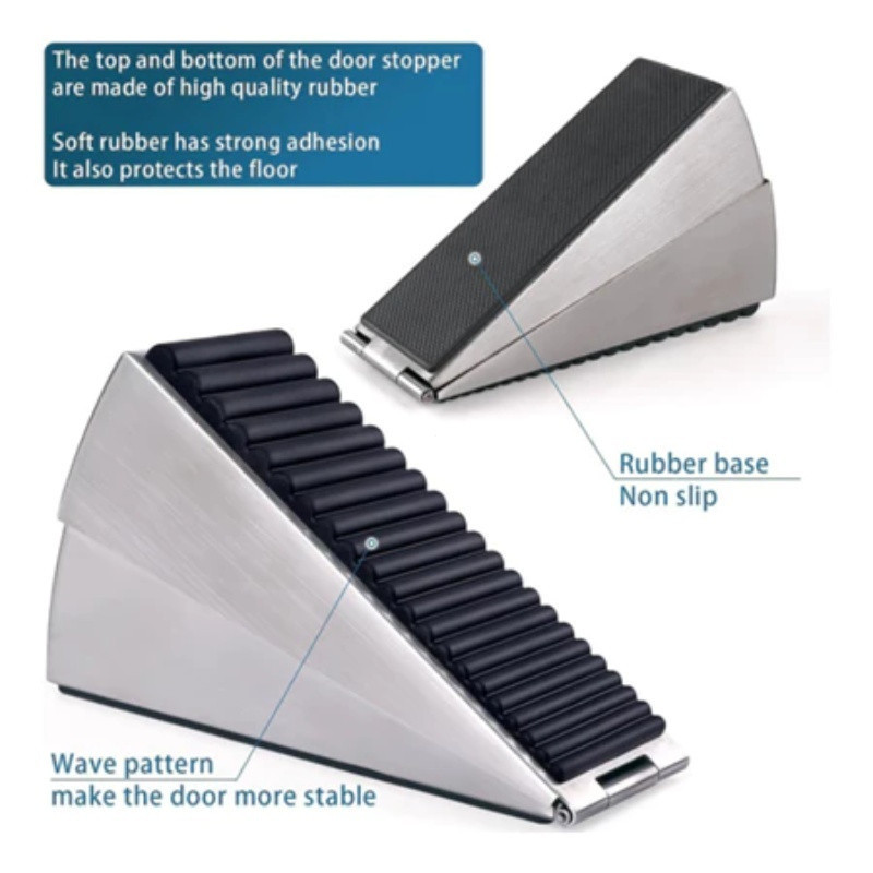 GREAT Stop Wedge Tall Door Stoppers for Bottom of Door, Adjustable ...