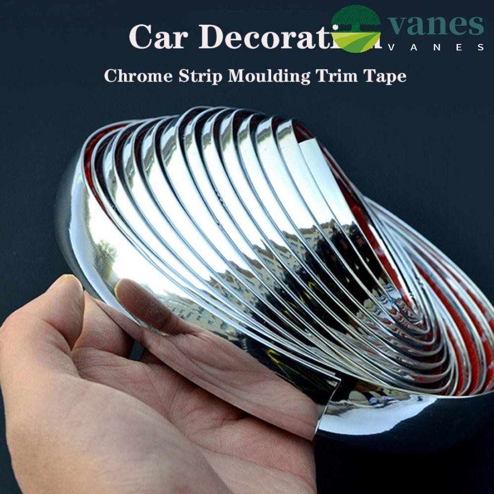 NAESV Car Chrome Trim Strip PVC Sticker Guard Moulding Styling Trim ...