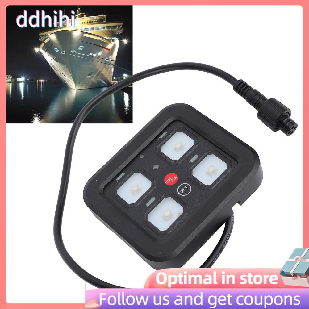Ddhihi 4 Gang Switch Panel RV DC 12 to 24V 3 Lighting Modes RGB ...
