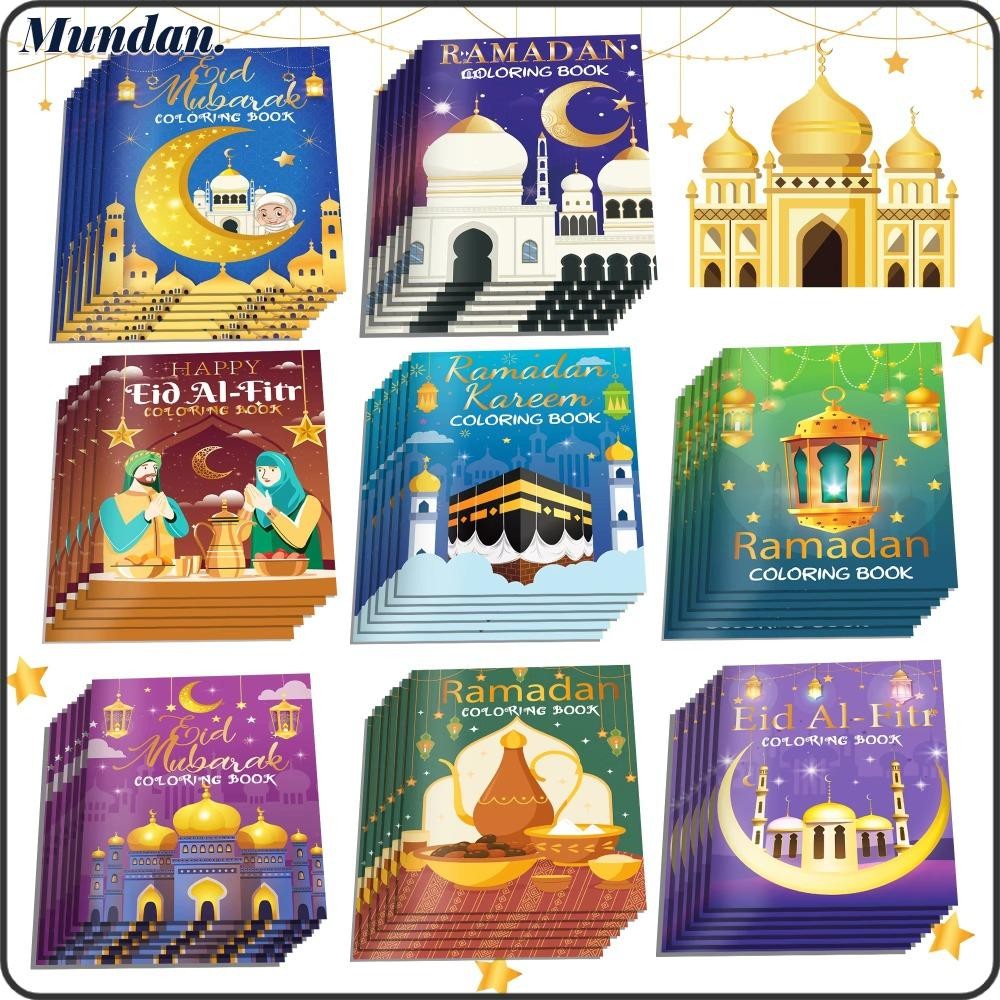 MUNDAN Ramadan Coloring Book, Eid Mubarak DIY Graffiti Children ...