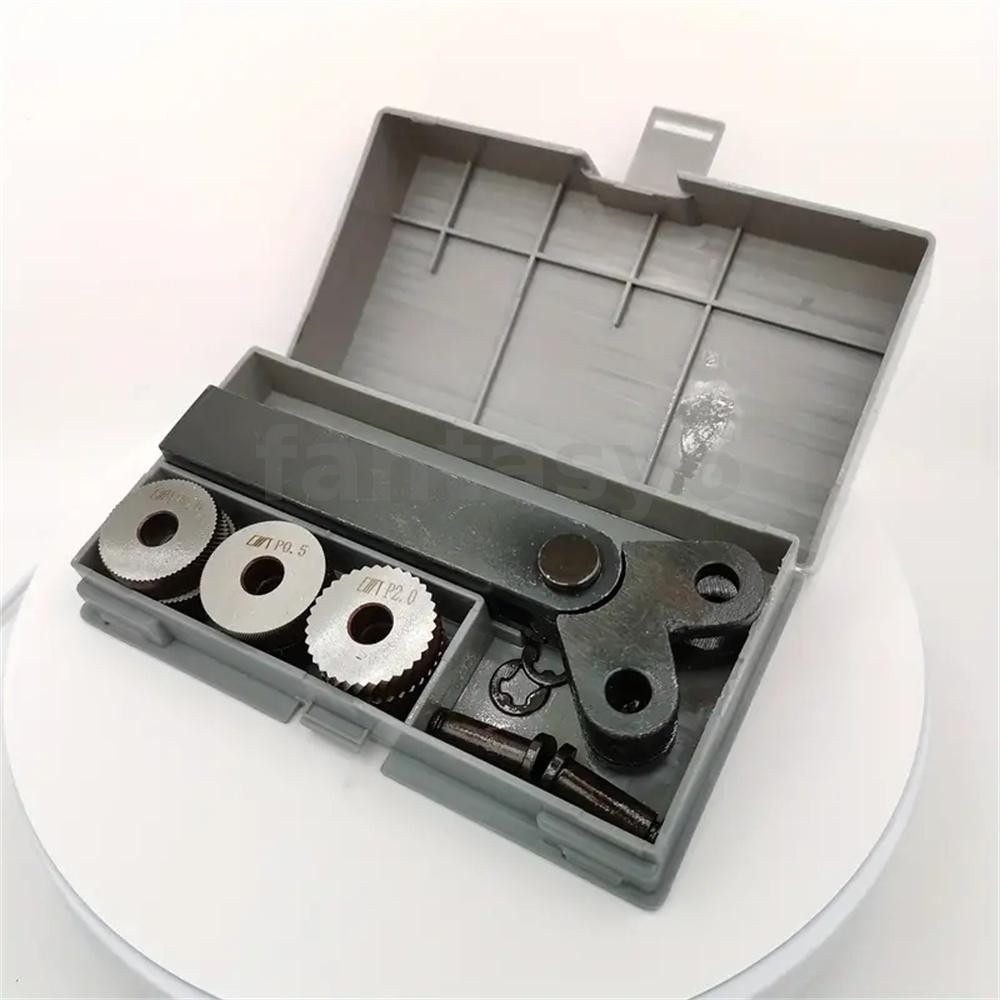 Fantasy 7PCS Knurling Tool Set Steel Lathe Cutter 0.5mm/1mm/2mm Dual ...