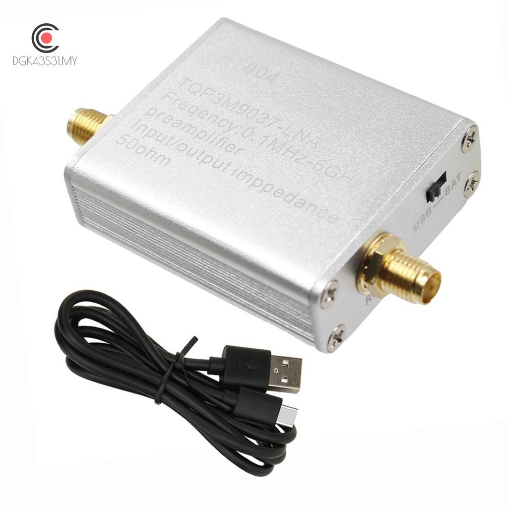 100K-6GHz Full Band Low Noise Amplifier,20dB High Gain Preamplifier,LNA Module for RF & Software ...