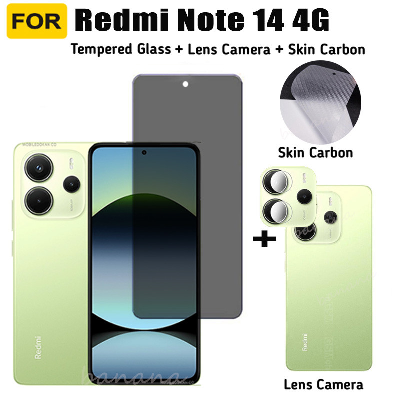 Redmi Note 14 Anti-Spy Tempered Glass for Redmi Note 14 5G Privacy ...