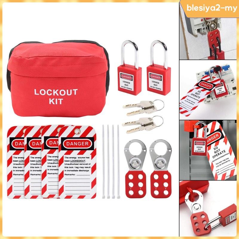[BlesiyaedMY] Heavy Duty Electrical Lock Out Kits, Tags Hasps Lockout ...