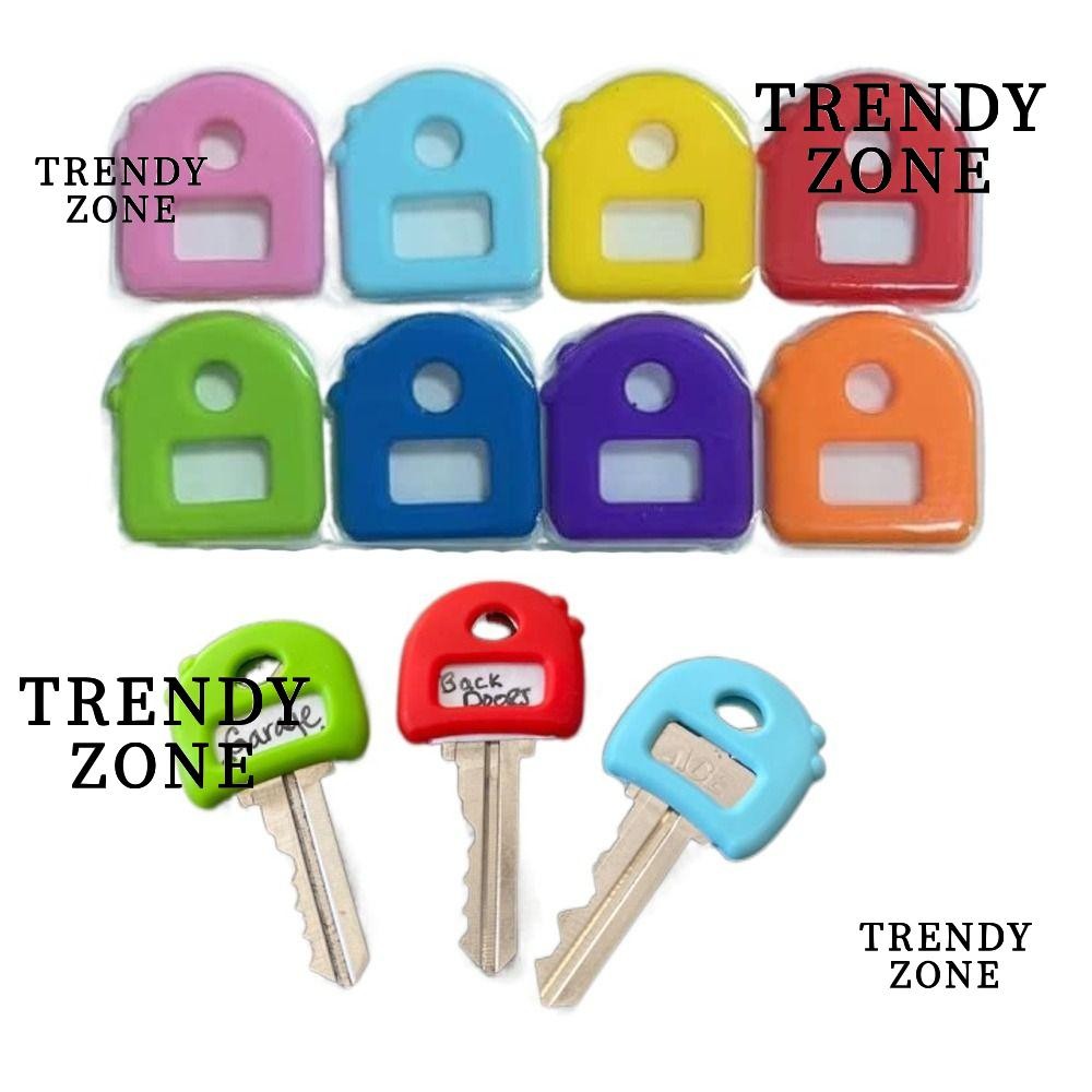 TRENDYZONE 2Pack Key Cap Covers, Elastic Multicolor Topper Key Holder ...