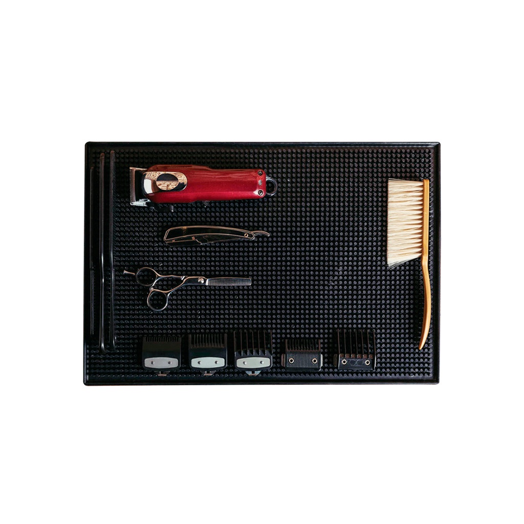 BARBER Station/ Hair Clipper Anti Slip Mat (BLACK) | Shopee Malaysia