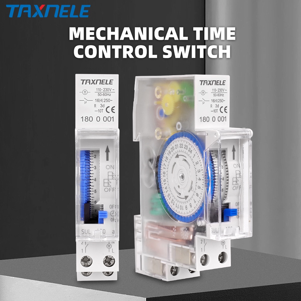 TAXNELE AC 110V AC 220V 16A SUL180a Timer Switch 24 Hours relay 35mm ...