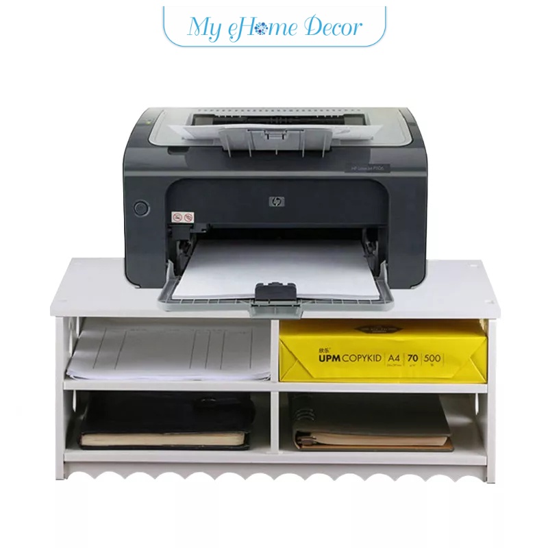 DIY printer elevated file A4 paper desktop storage rack multilayer ...