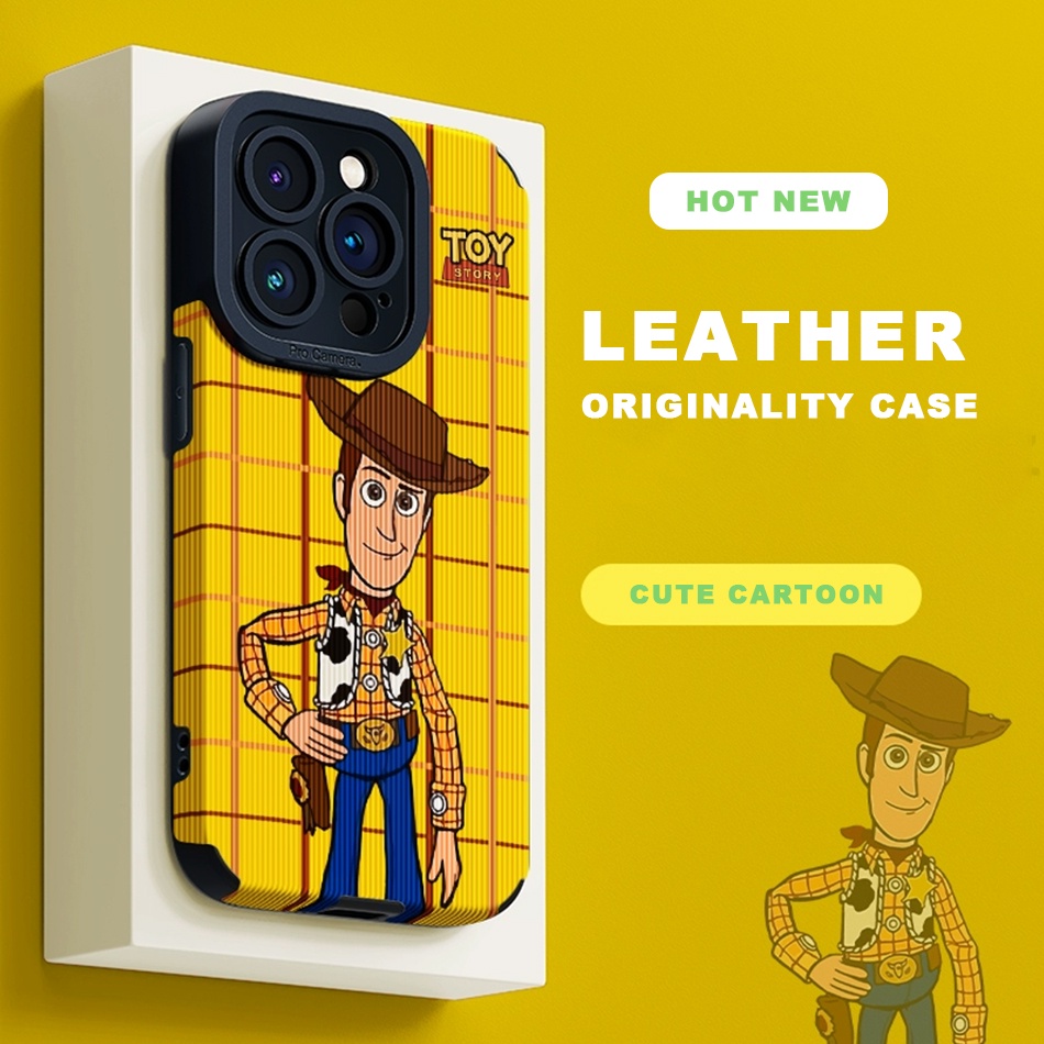 Cartoon TOY Story Leather Phone Case for iPhone 15 11 12 13 14 Pro Max ...