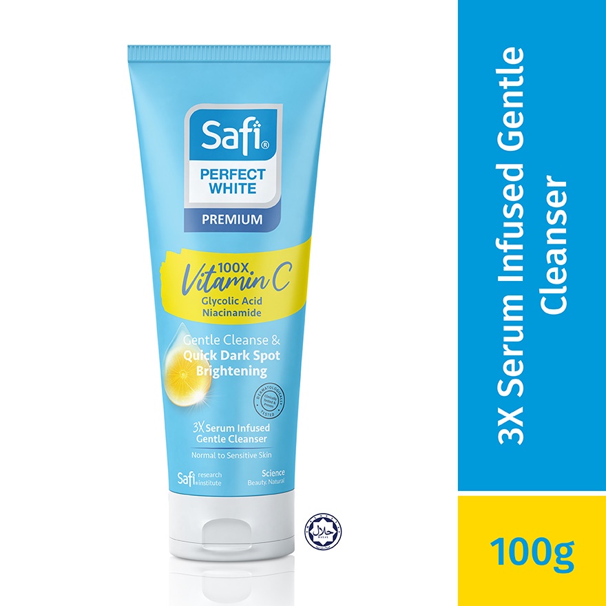 SAFI Perfect White 3X Serum Infused Gentle Cleanser 100g | Shopee Malaysia