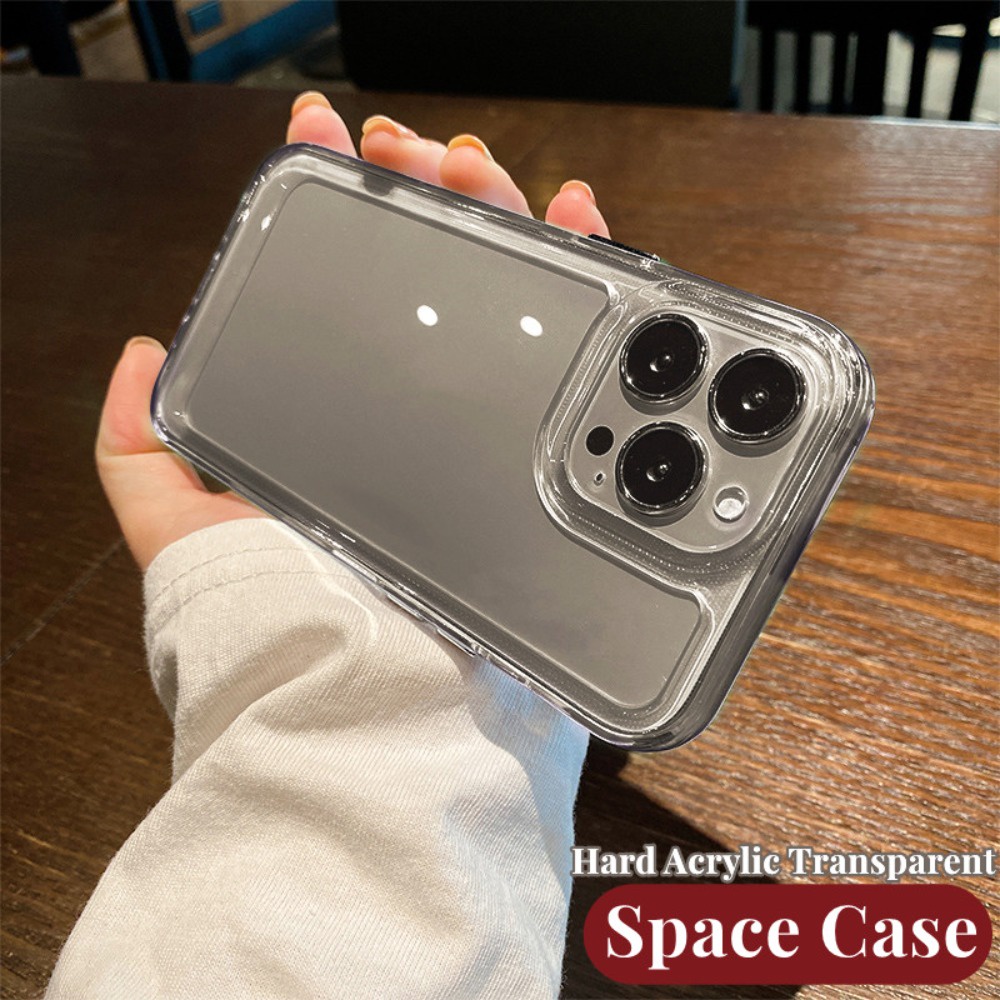 Hard Acrylic Transparent Space Phone Case For iPhone 15 14 13 12 11 Pro ...