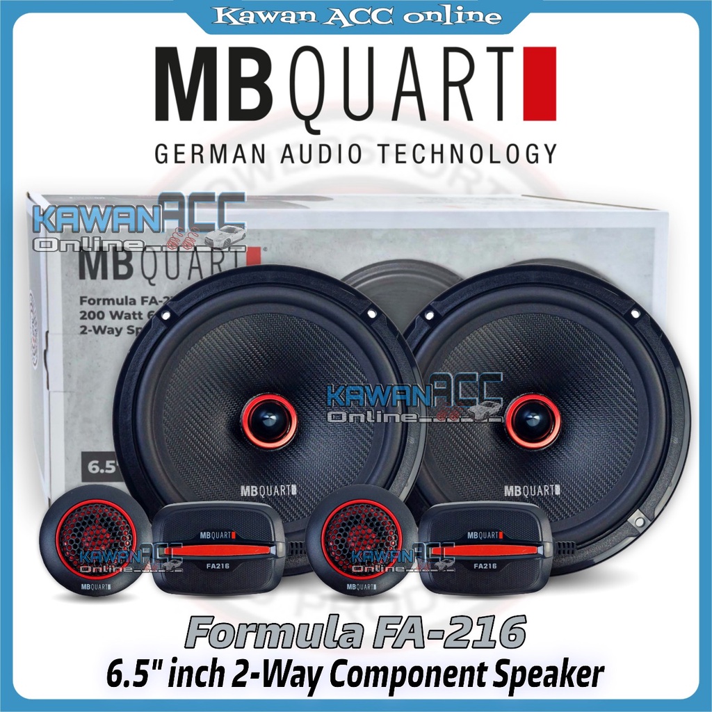 MB Quart Formula 6.5" inch Component 2-Way Speaker**100%Original** FA-216 200Watts Peak Power ...
