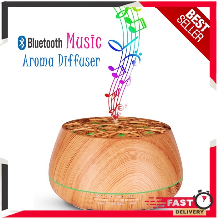 Ultrasonic Bluetooth Music Aroma Diffuser | Shopee Malaysia