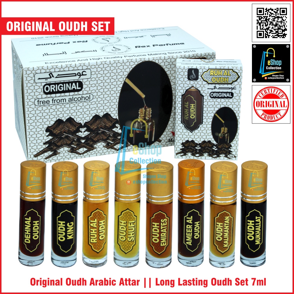 Original Oud Set 7ml Asly Attar Wangi Gaharu Gaharu Oroinal Arabic Attar Gaharu Asly | Shopee ...