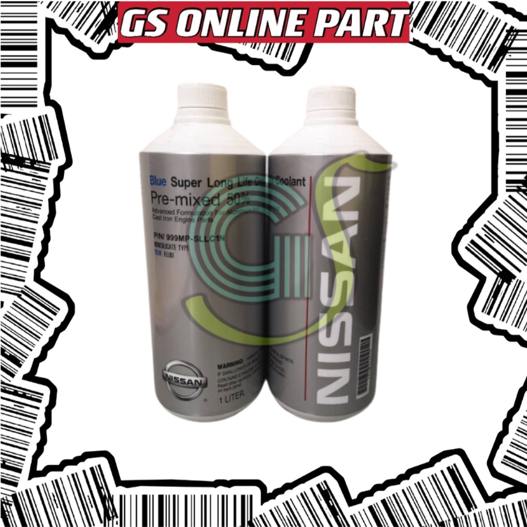 100% ORIGINAL NISSAN BLUE COOLANT SUPER LONG LIFE PRE-MIXED 50% (1LITRE ...