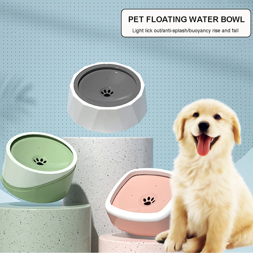 Large Dog Floating Bowl For Small Big Dog Cat Pet Splash Water ...