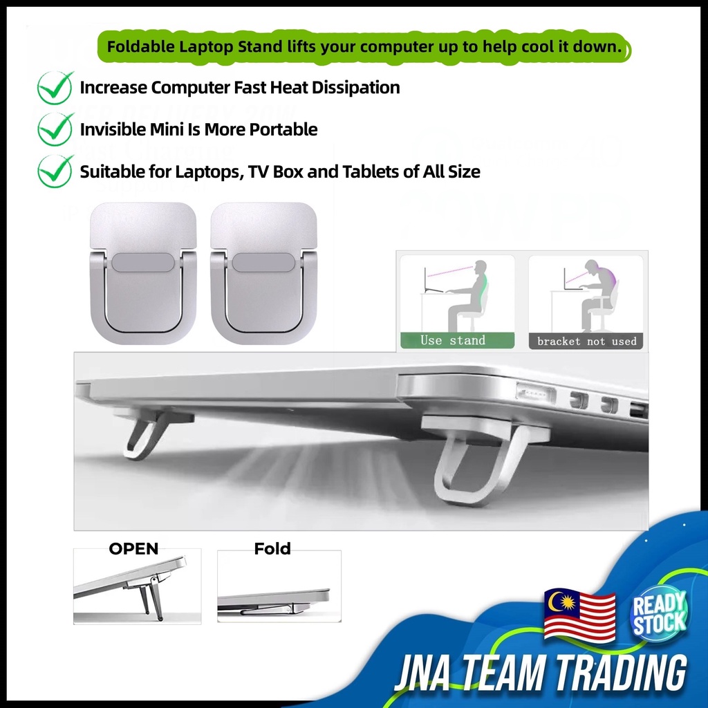 Universal Mini Portable Legs Laptop Stands Desk Keyboard TV Box Tablets ...