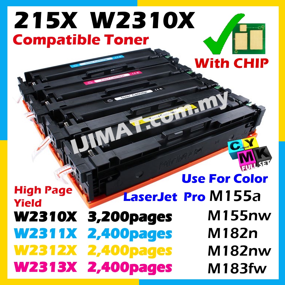 FULL SET Compatible to HP 215A HP215a W2310A W2311A W2312A W2313A Color ...