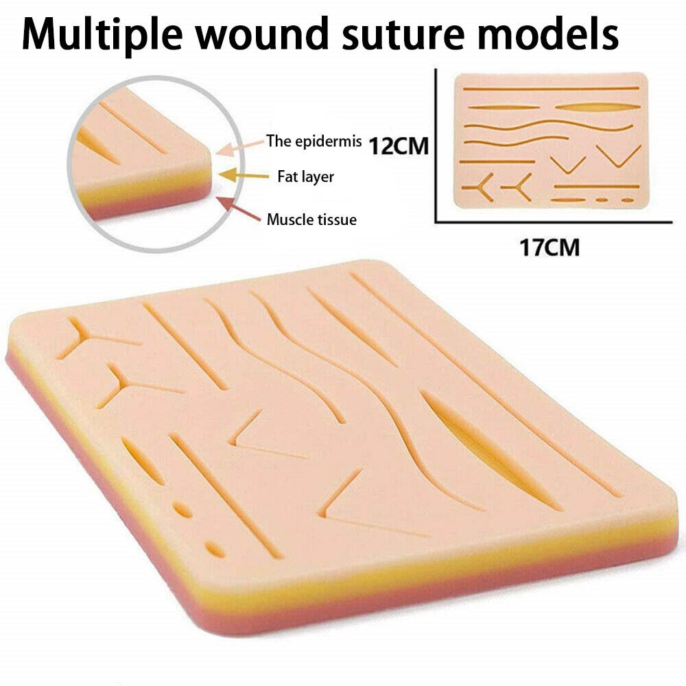 Suture Skin Training Kit Sutures Pad Practice Kit Dental School Skin ...