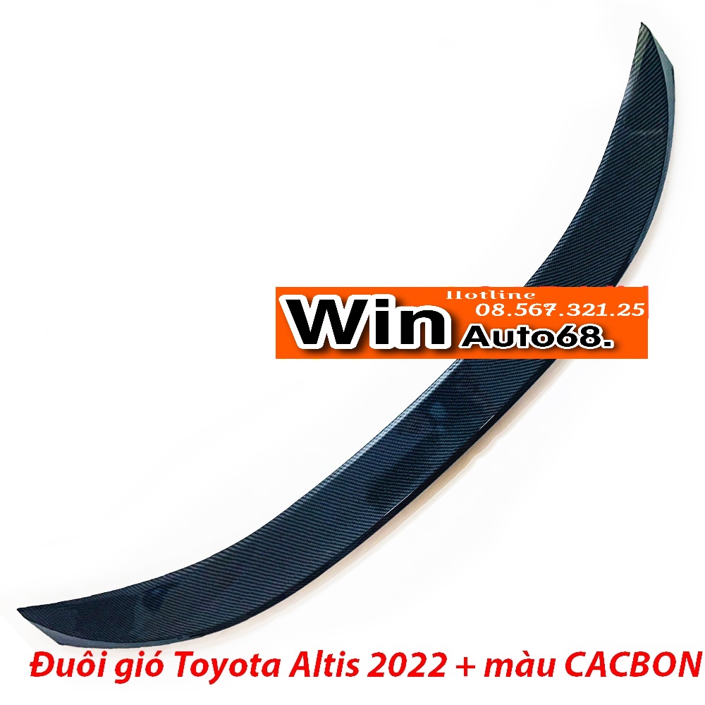 Sports spoiler, spoiler for Toyota Altis 2022 2023 Carbon Painted, Free ...