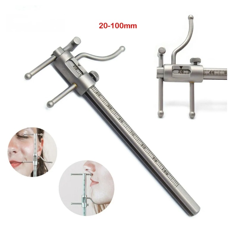 Dental Sliding Caliper Chin Indicator Caliper Ruler Dental Implant ...